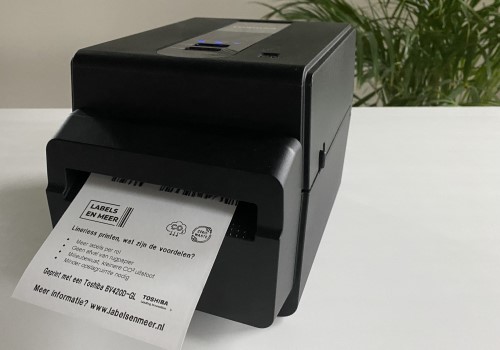 Printen van linerless labels; lean and green printen